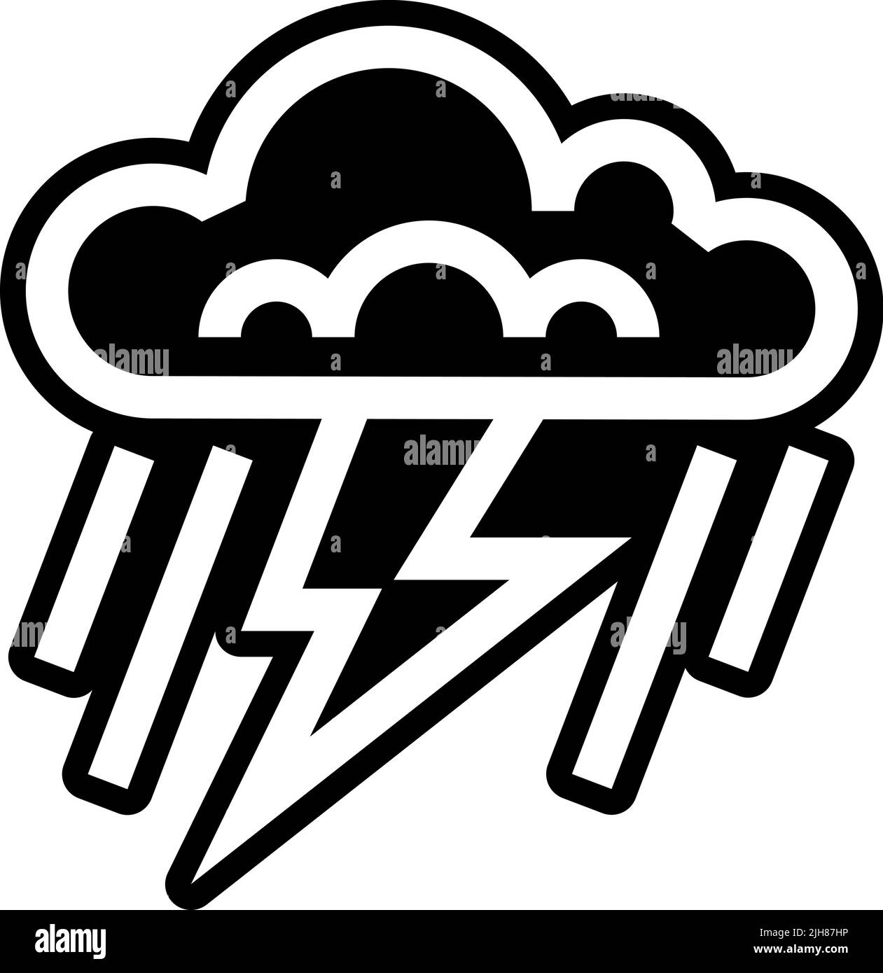 Thunder lightning dramatic Cut Out Stock Images & Pictures - Alamy