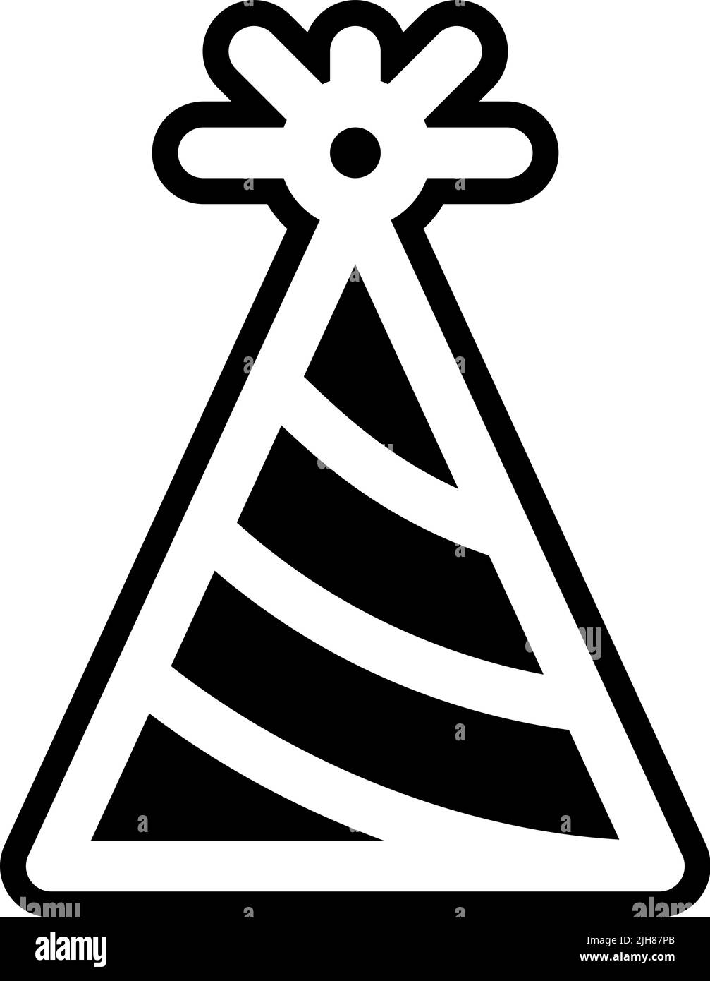 Party hat birthday Black and White Stock Photos & Images - Alamy