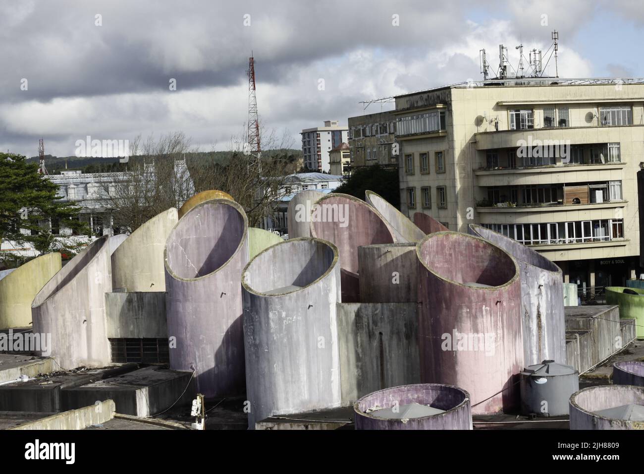 Site visit this morning at Curepipe with the Minister of Land Transport ...