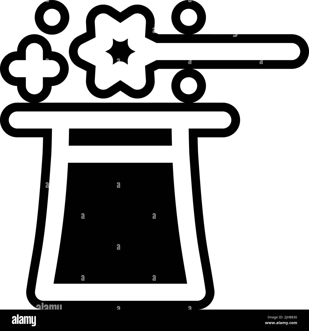 Magic hat bunny Black and White Stock Photos & Images - Alamy