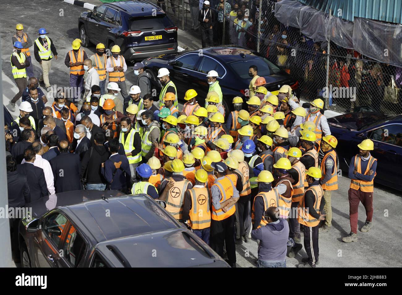 Site visit this morning at Curepipe with the Minister of Land Transport ...