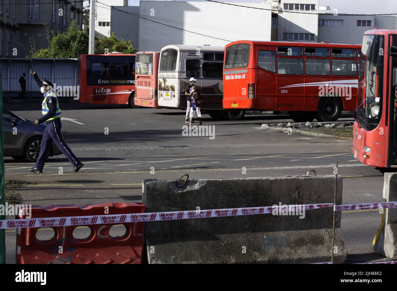 Site visit this morning at Curepipe with the Minister of Land Transport ...