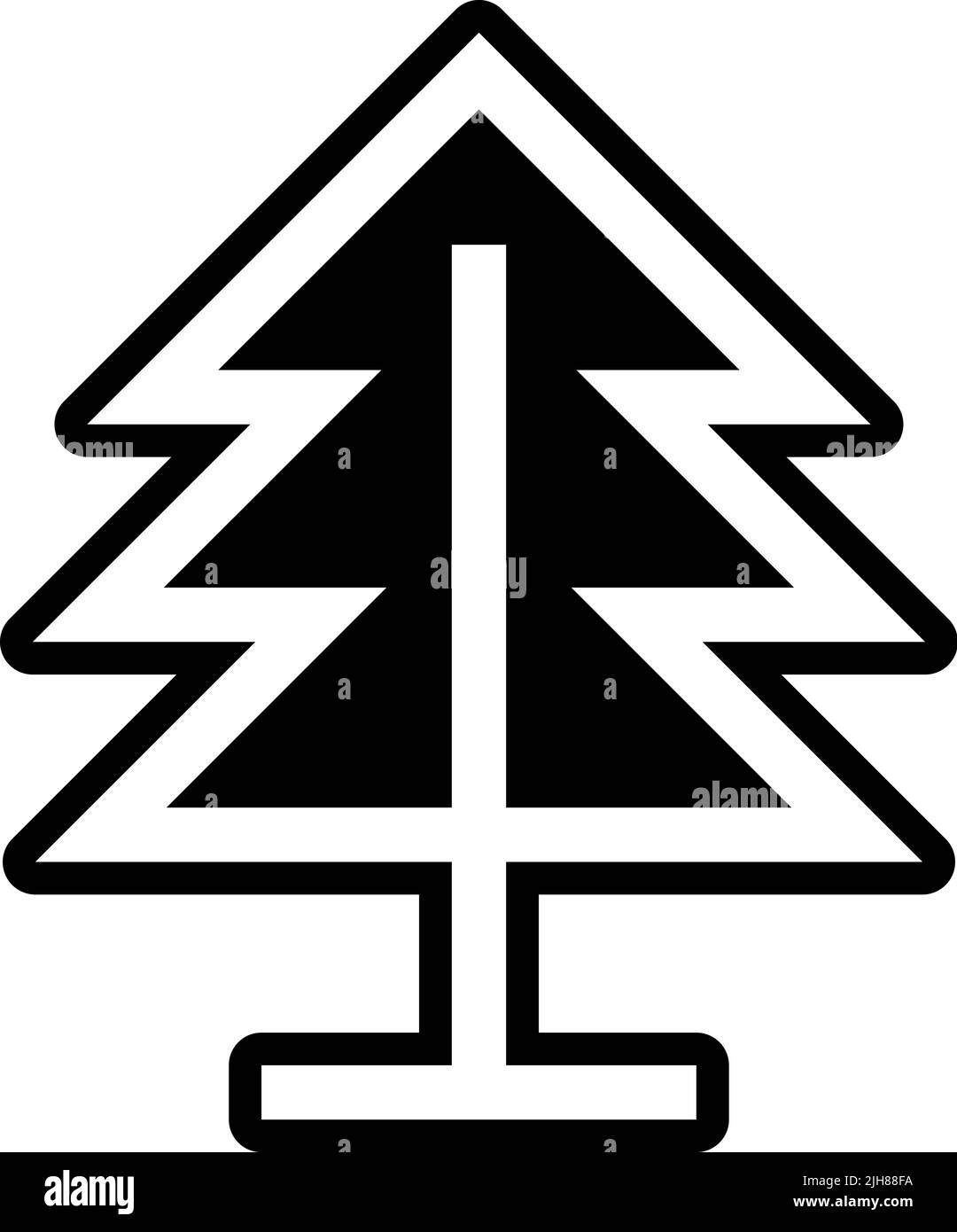 Nature pine tree icon Stock Vector Image & Art - Alamy