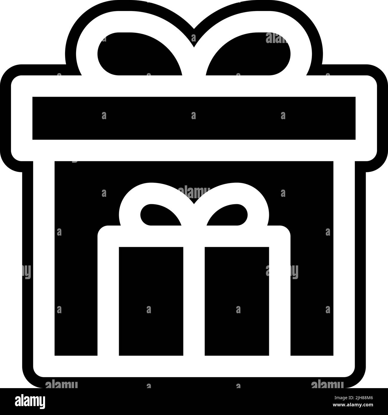 Party and celebration gift box icon Stock Vector Image & Art - Alamy