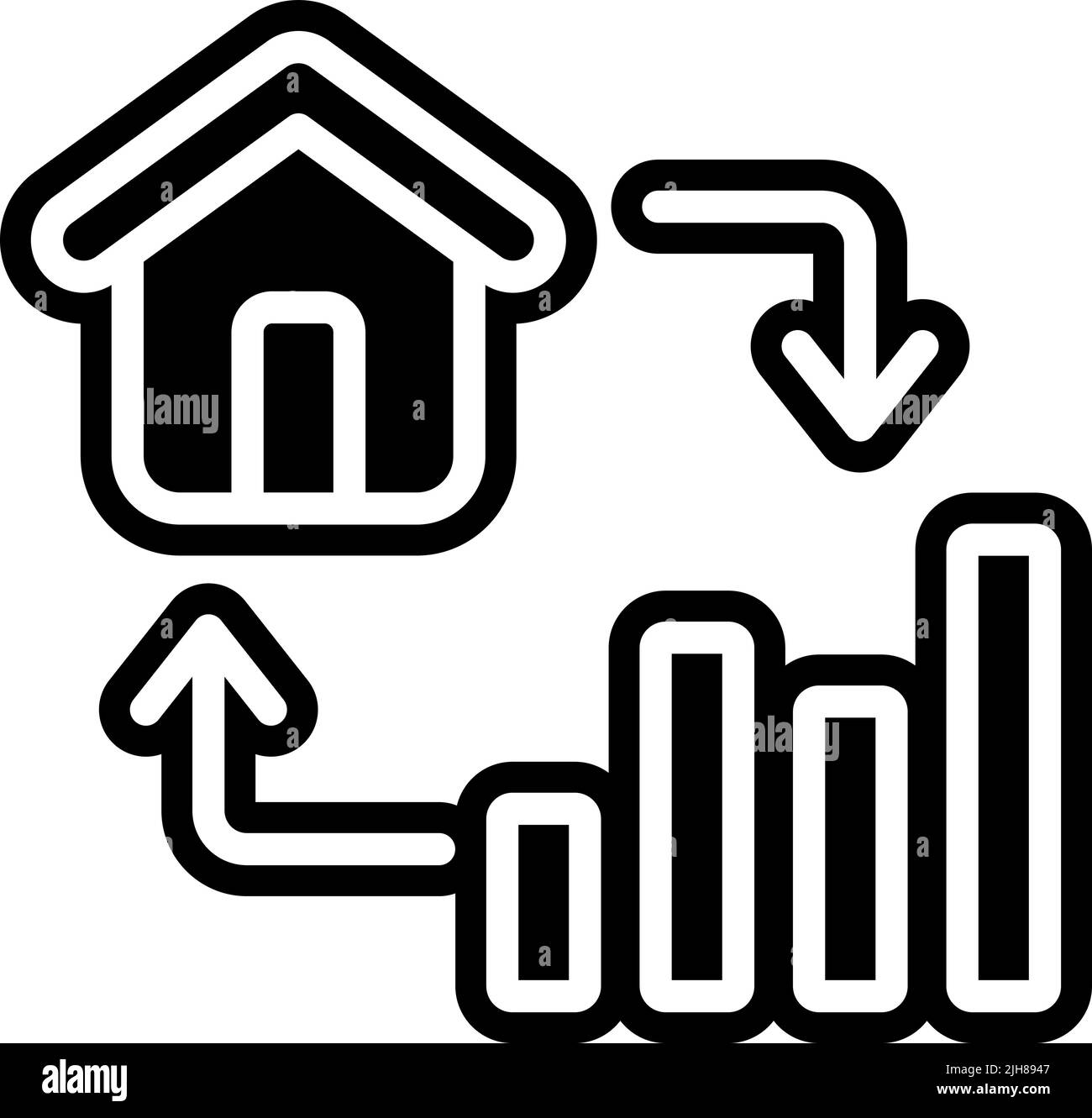Property management analytics icon Stock Vector Image & Art - Alamy