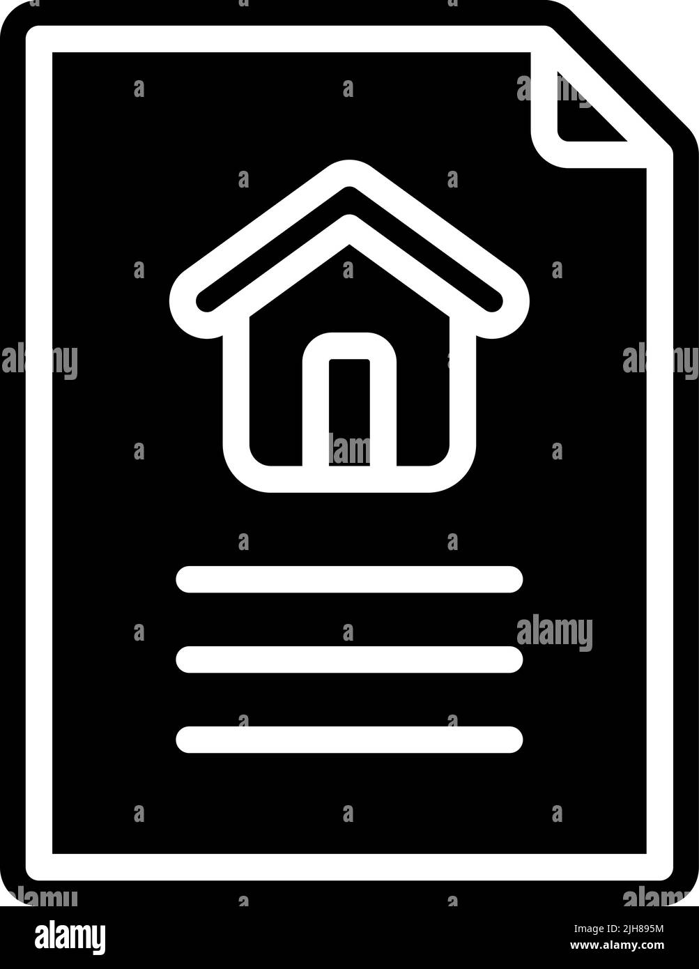 Property management document icon Stock Vector Image & Art - Alamy