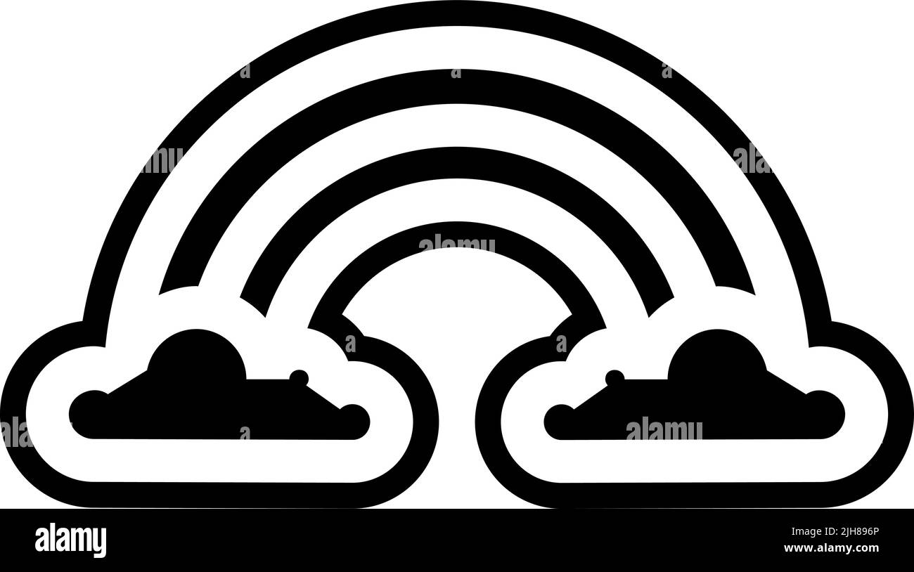 Nature rainbow icon Stock Vector Image & Art - Alamy