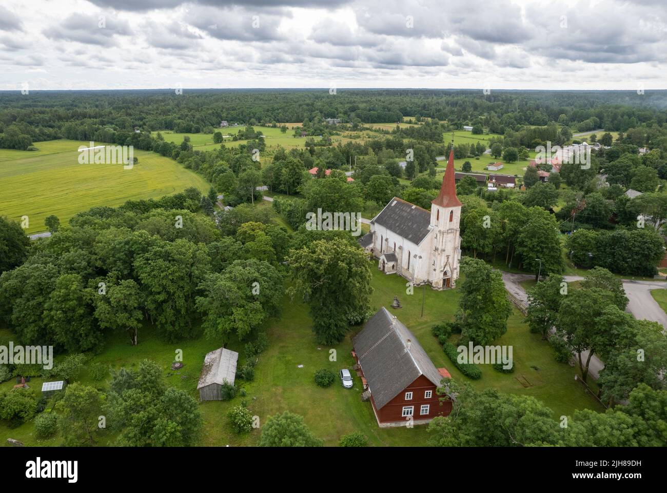 Mustjala village, Saaremaa, Estonia Stock Photo - Alamy