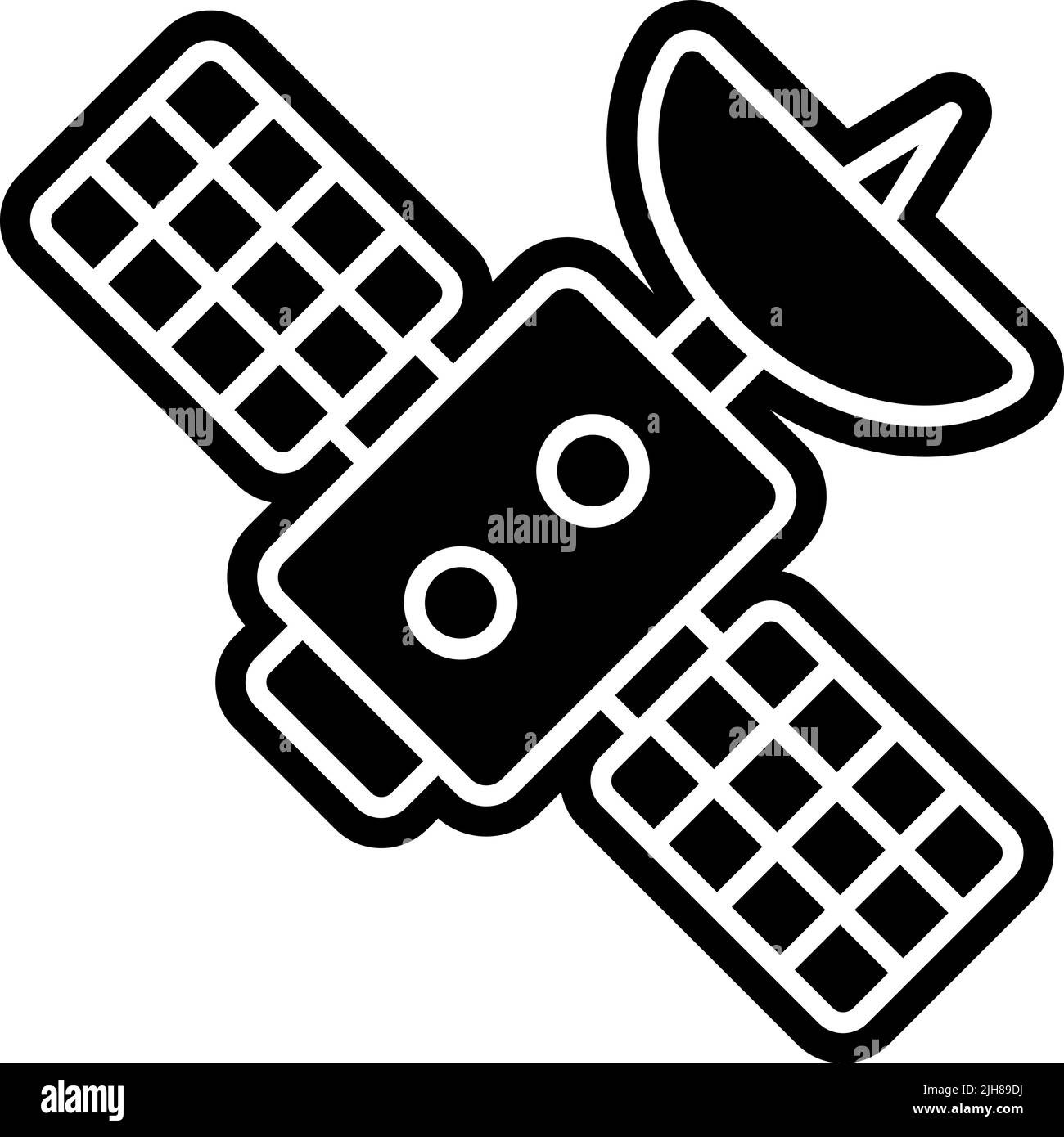 Smart city space satellite icon Stock Vector Image & Art - Alamy