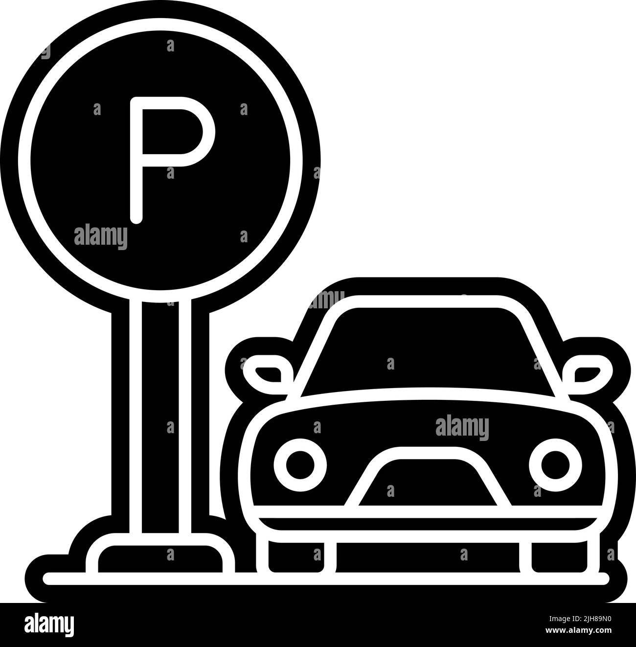 Parking card design Black and White Stock Photos & Images - Alamy