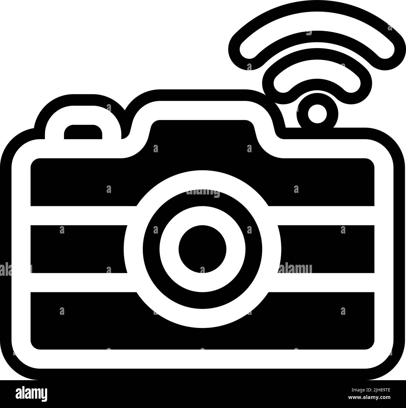 Security camera observation sign Black and White Stock Photos & Images ...