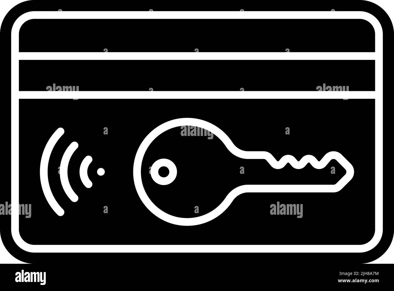 Smart home key card icon Stock Vector Image & Art - Alamy