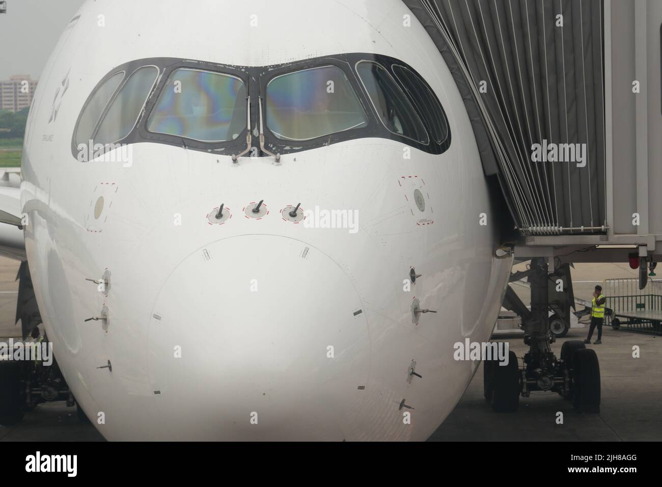 Detail shot front view airplane hi-res stock photography and images - Alamy