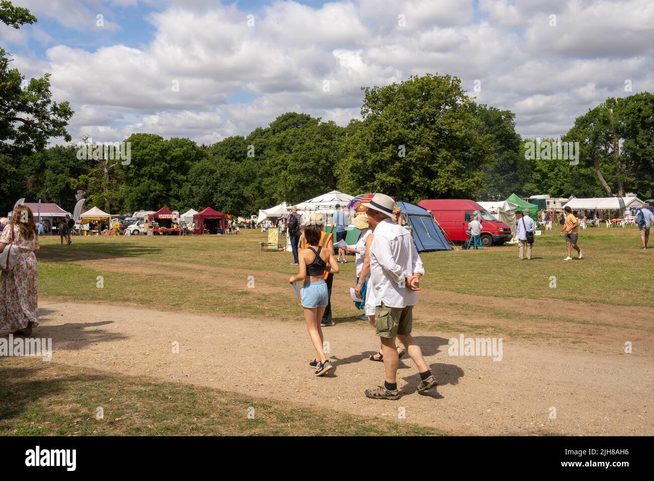 The Tree Fair held at Strumpshaw steam museum in Norfolk England UK ...