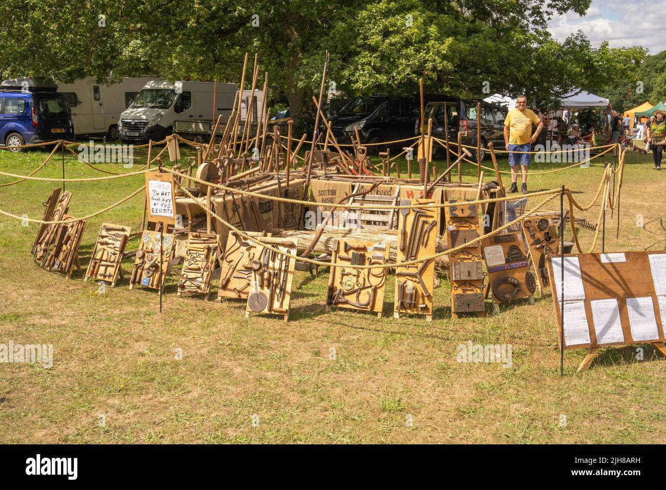 The Tree Fair held at Strumpshaw steam museum in Norfolk England UK ...