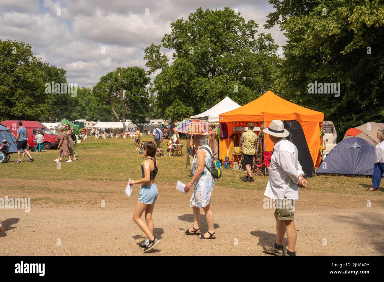 The Tree Fair held at Strumpshaw steam museum in Norfolk England UK ...