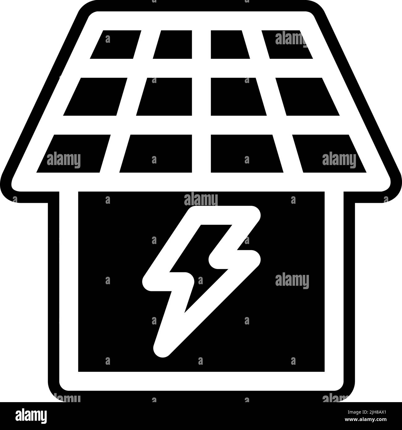 Smarthome solar panel icon Stock Vector Image & Art - Alamy