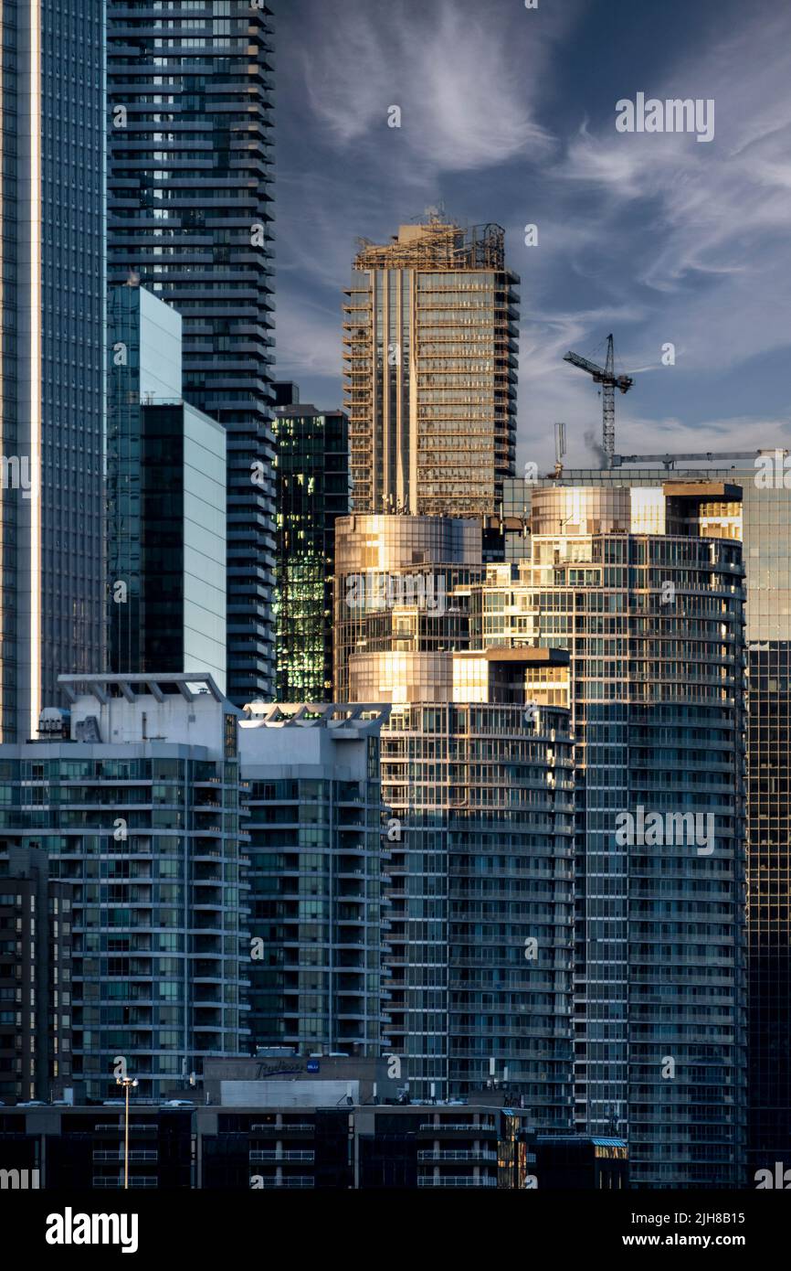 Residential high rise buldings in Toronto downtown Stock Photo - Alamy