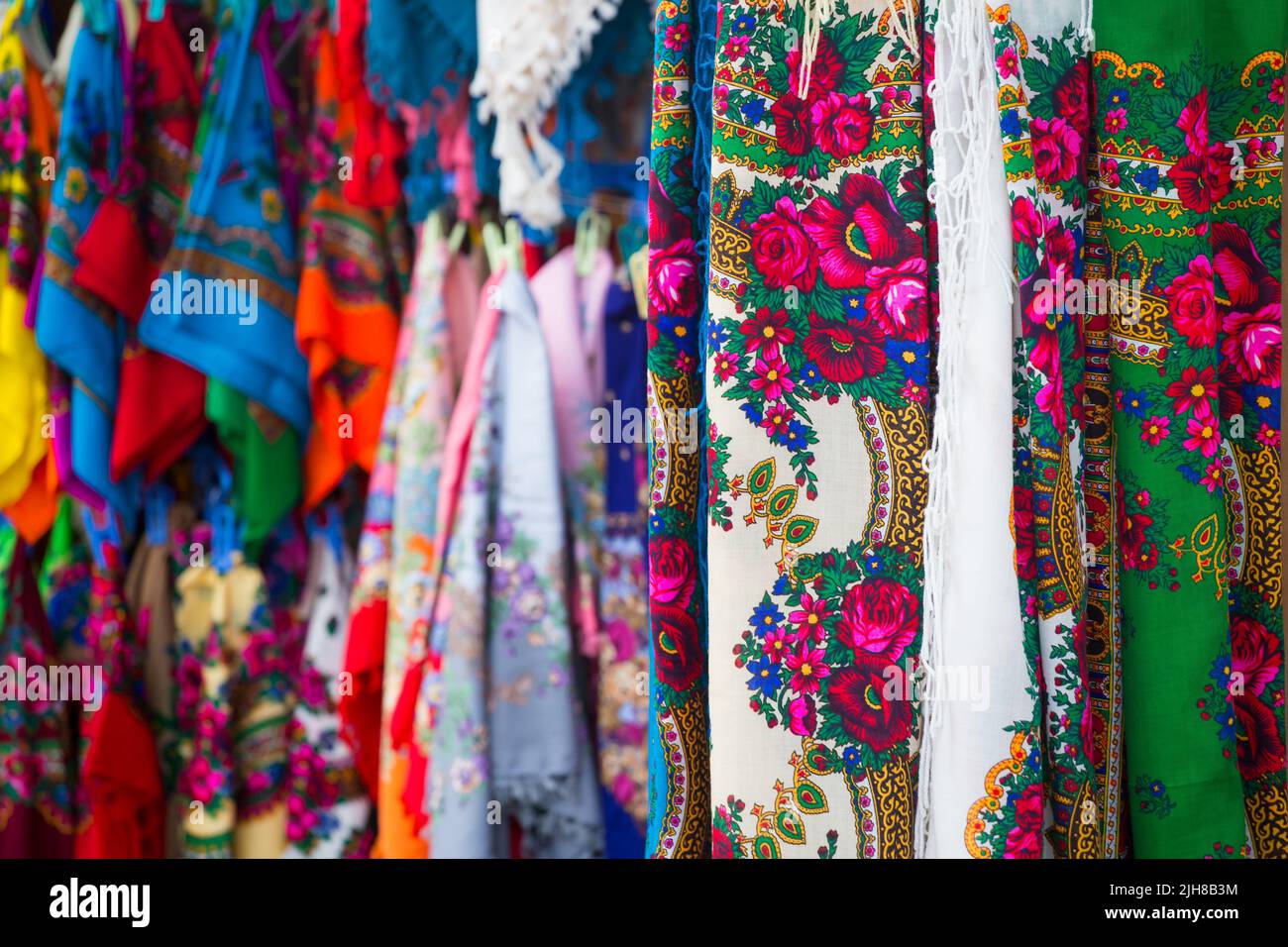 Traditional shawls from Zakopane, Poland Stock Photo - Alamy