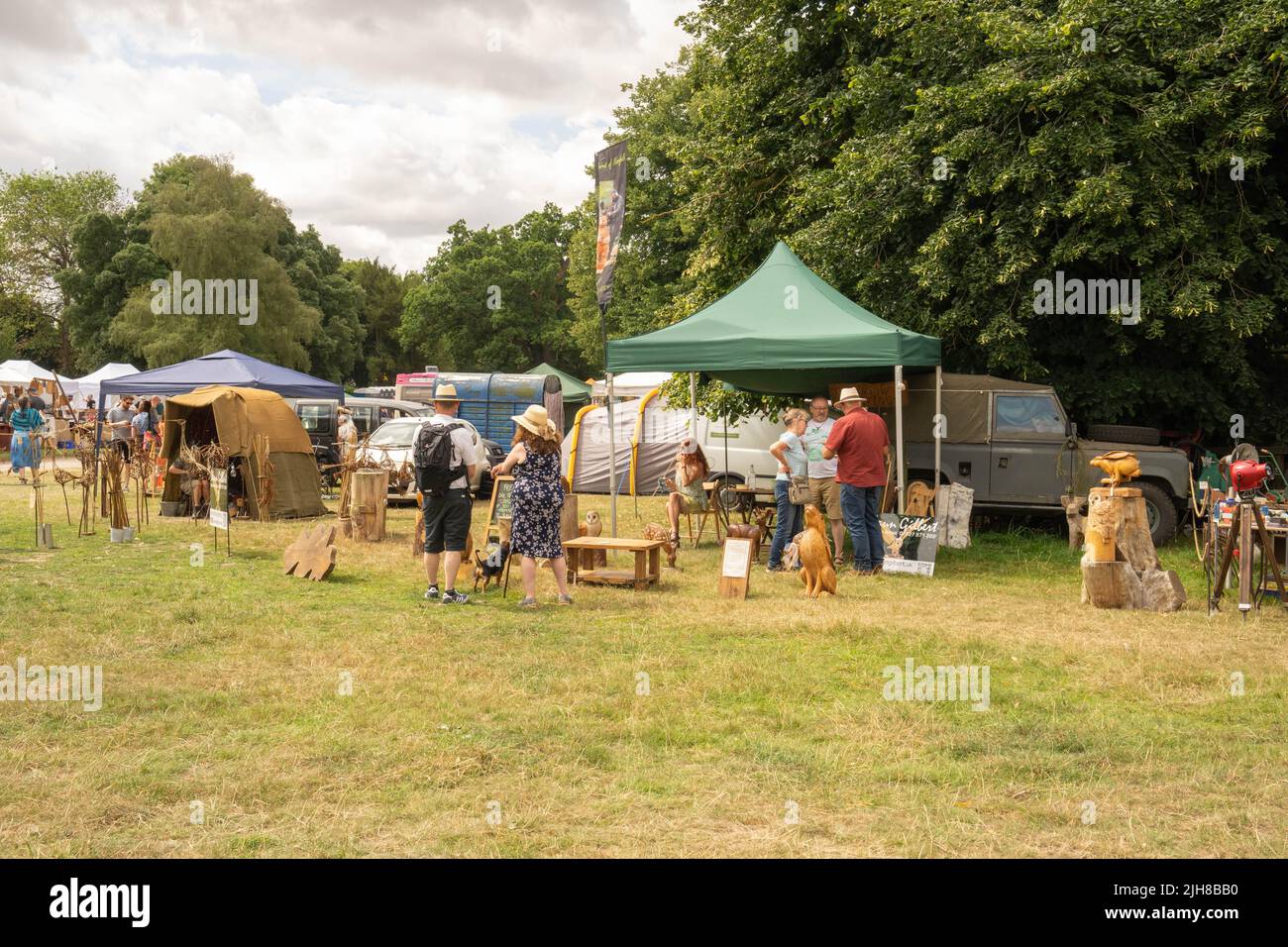 The Tree Fair held at Strumpshaw steam museum in Norfolk England UK ...
