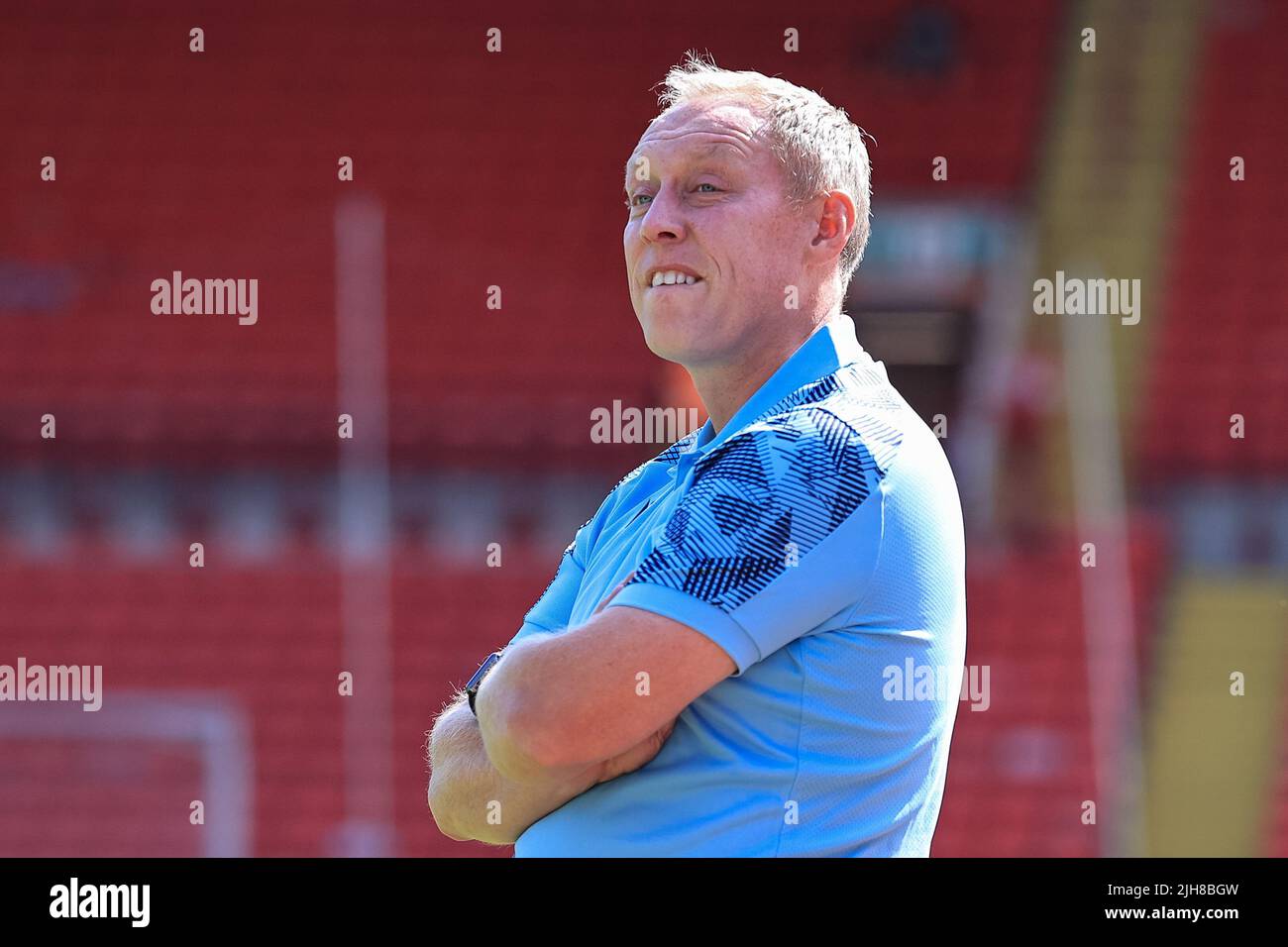 Steve Cooper manager of Nottingham Forest arrives at Oakwell Stock ...