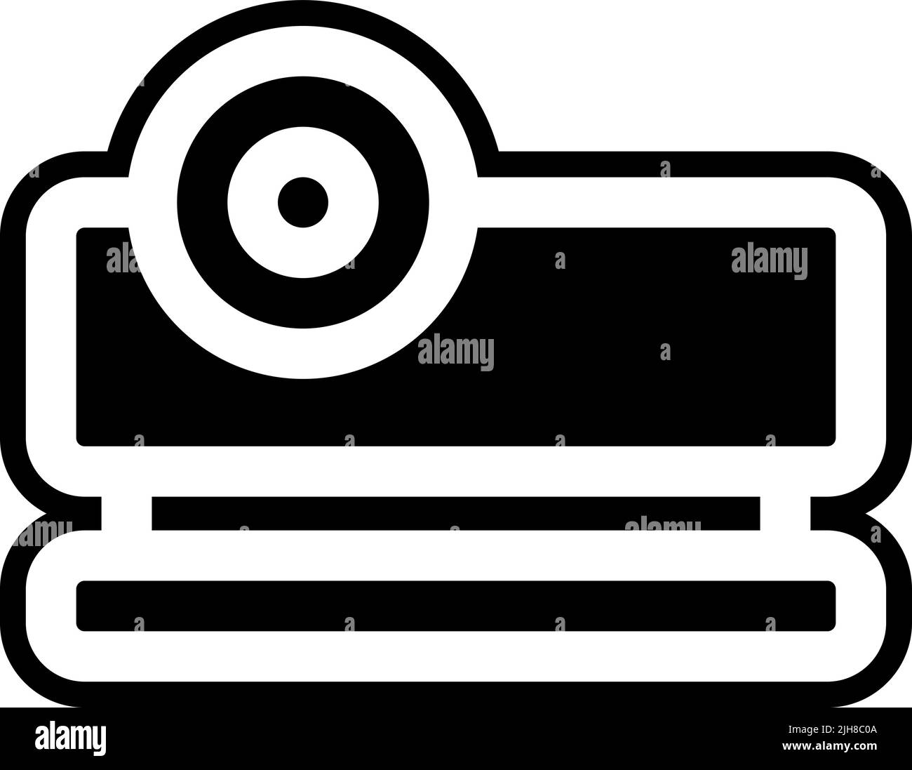 School and online learning projector icon Stock Vector Image & Art - Alamy