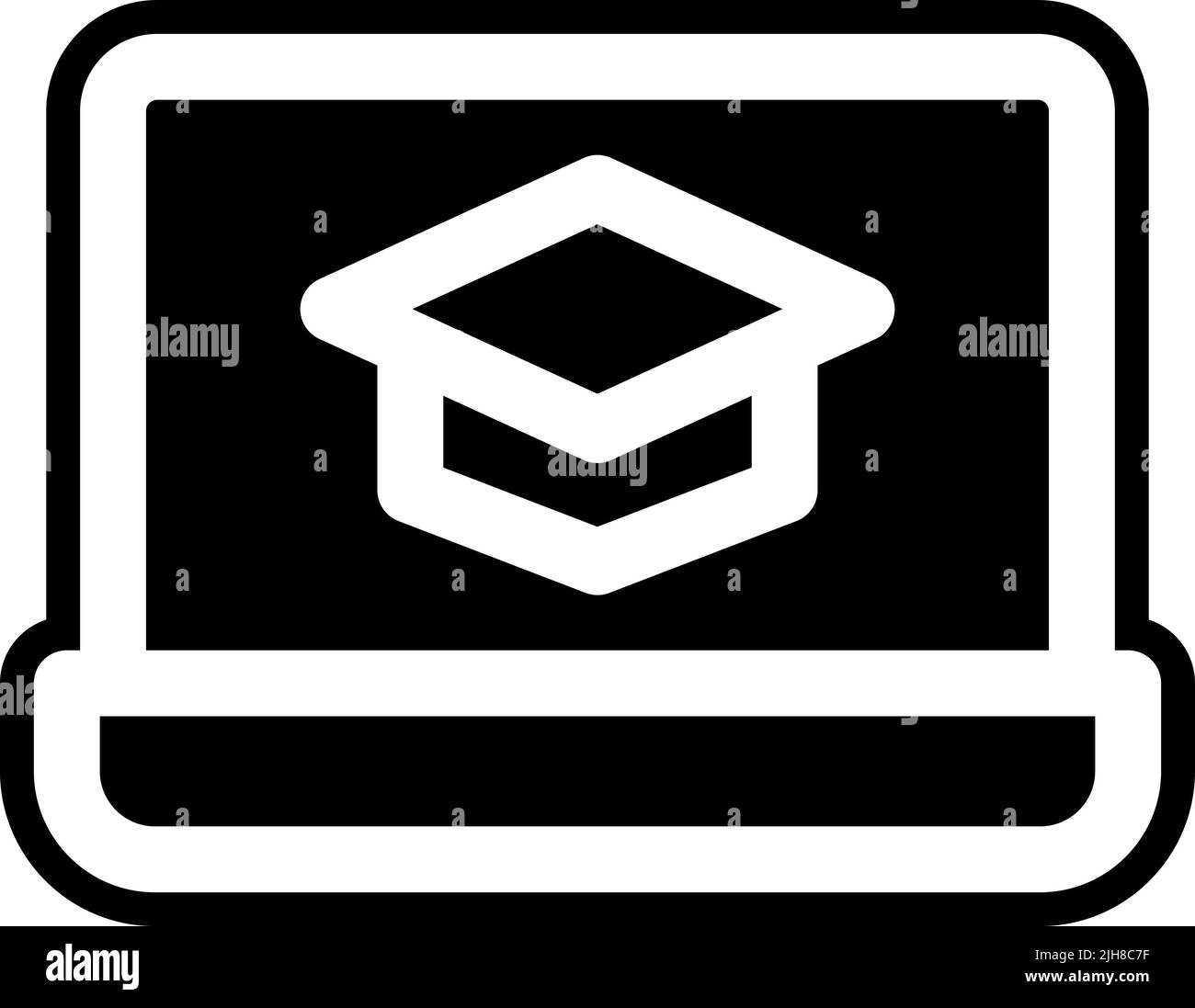 School and online learning graduate icon Stock Vector Image & Art - Alamy