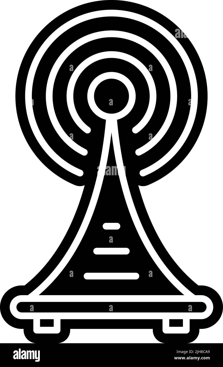 Smart city signal tower icon Stock Vector Image & Art - Alamy