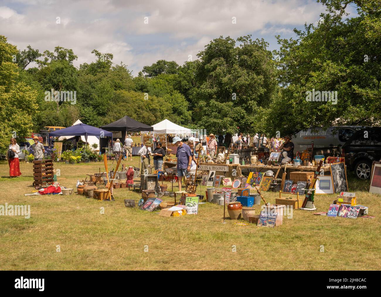 The Tree Fair held at Strumpshaw steam museum in Norfolk England UK ...