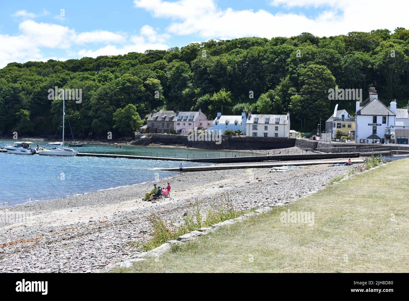 Dale village waterfront, Dale, Pembrokeshire, Wales Stock Photo - Alamy