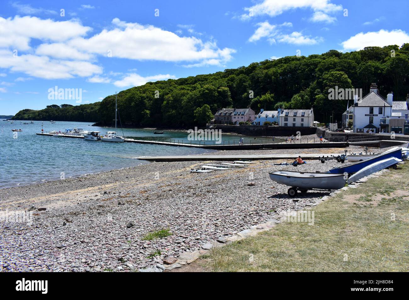 Dale village waterfront, Dale, Pembrokeshire, Wales Stock Photo - Alamy