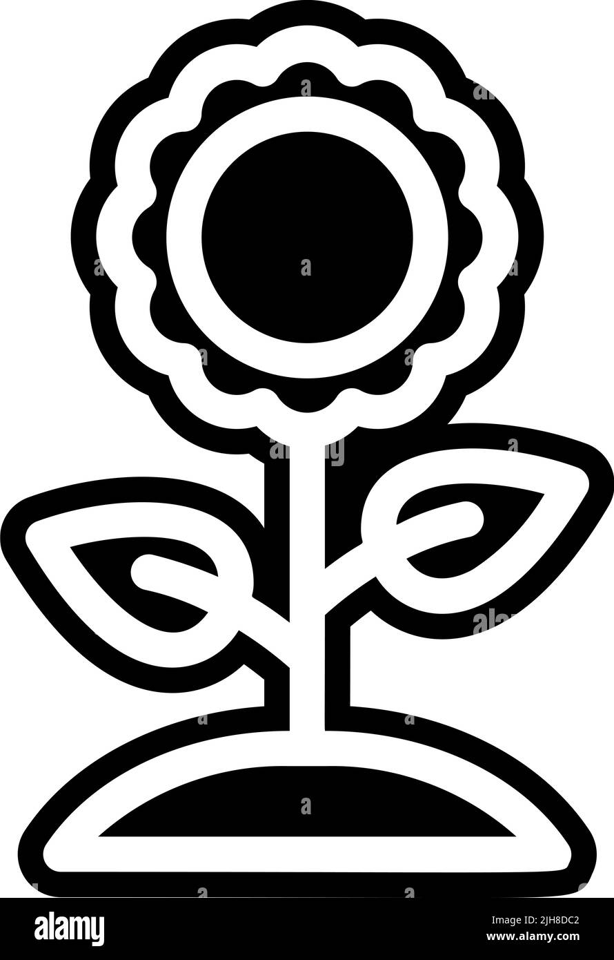 Spring sunflower icon Stock Vector Image & Art - Alamy