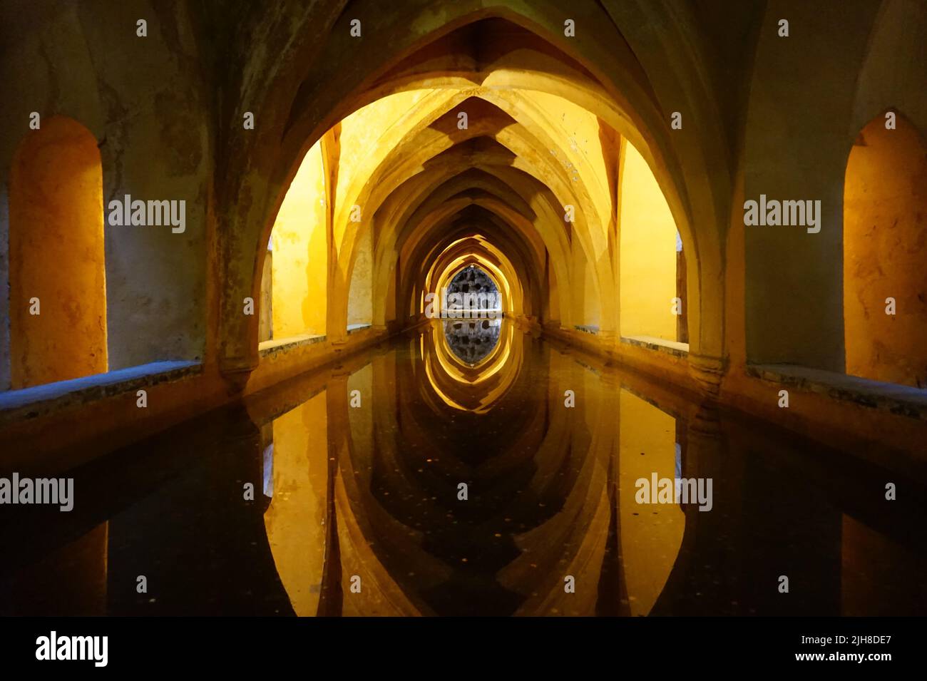 The Arabic baths in Sevilla Stock Photo - Alamy