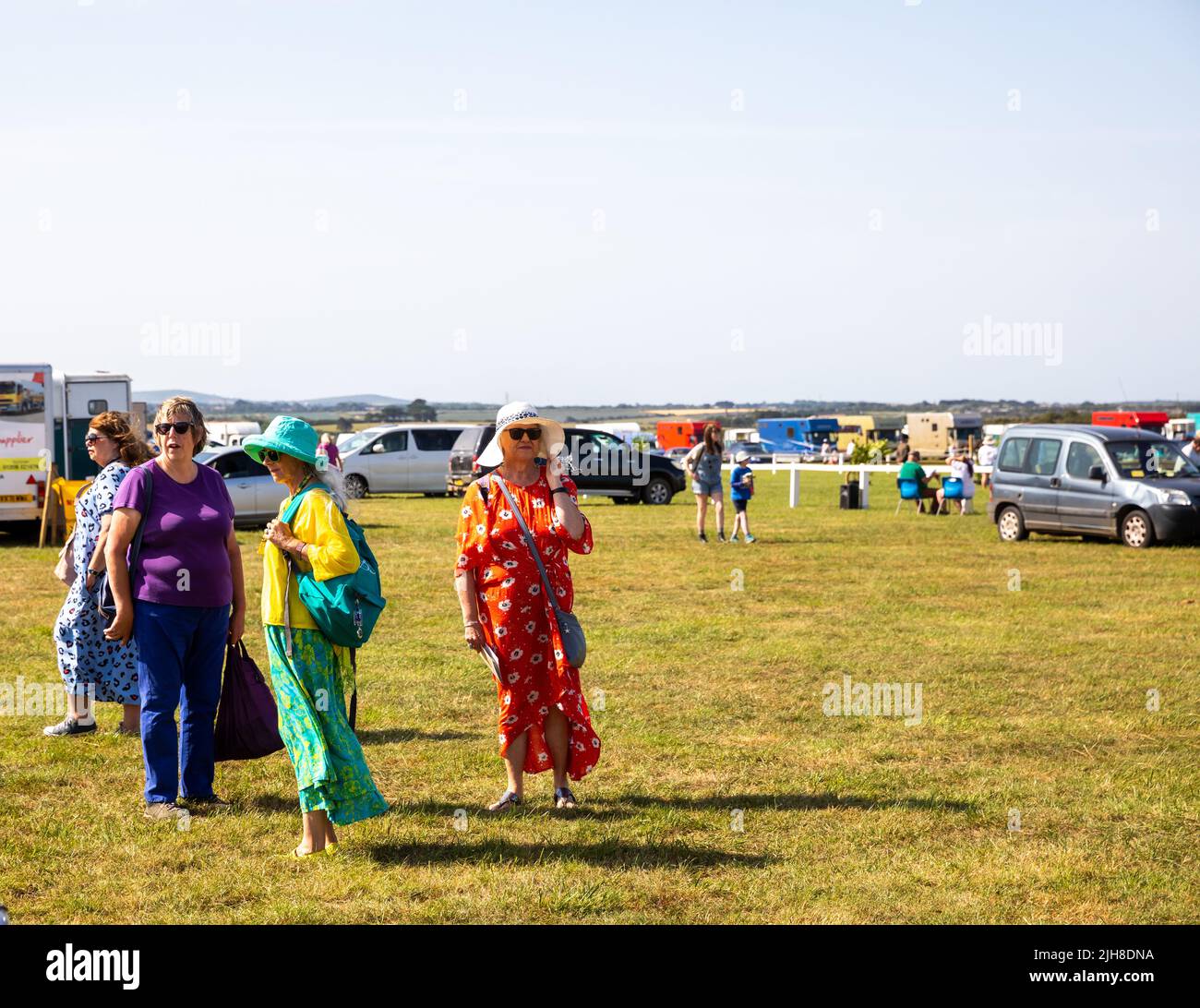 Stithians Annual Agricultural Show in Cornwall on a glorious sunny day ...