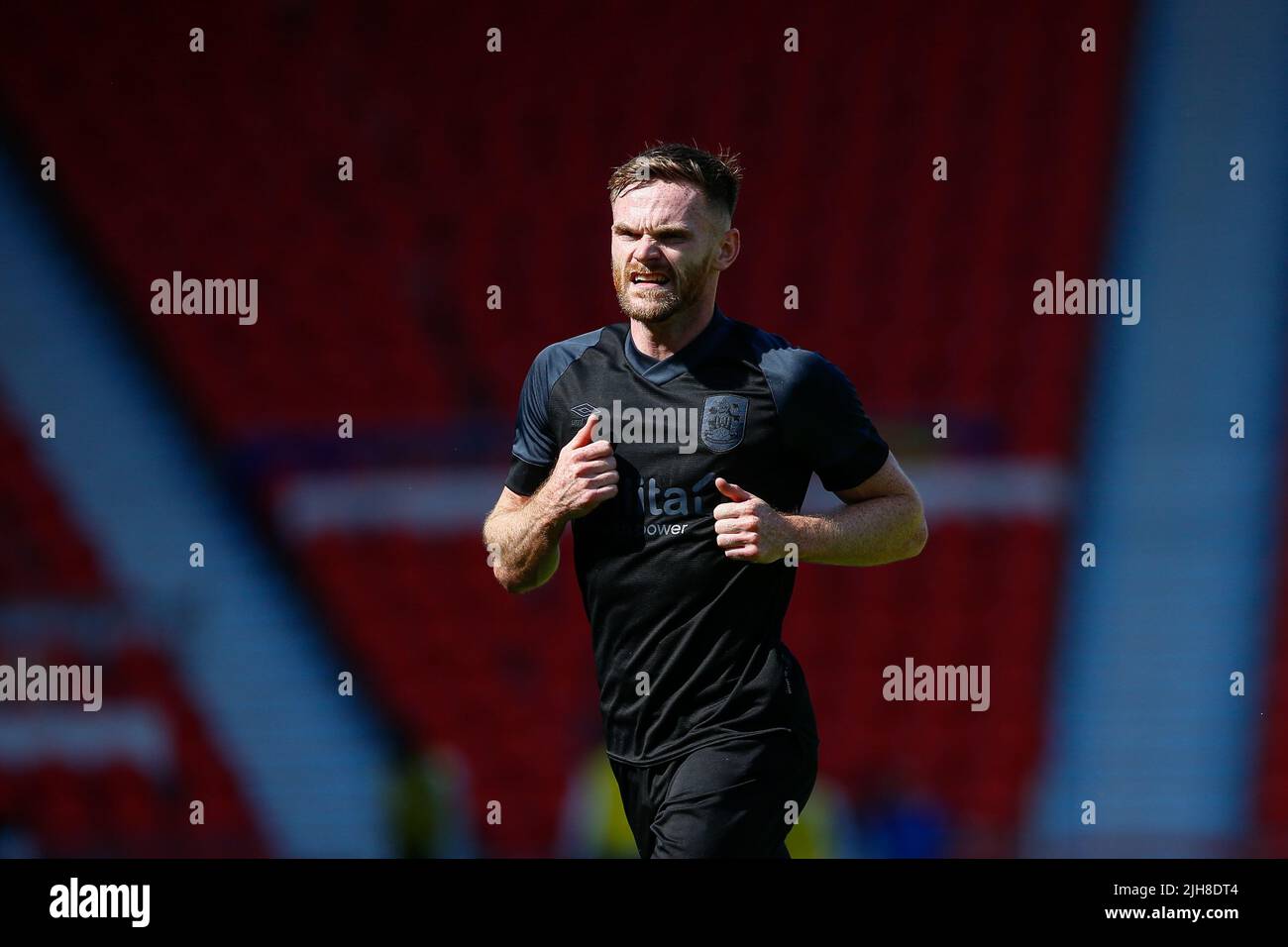 Doncaster, UK. 16th July, 2022. Ollie Turton #2 of Huddersfield Town in ...