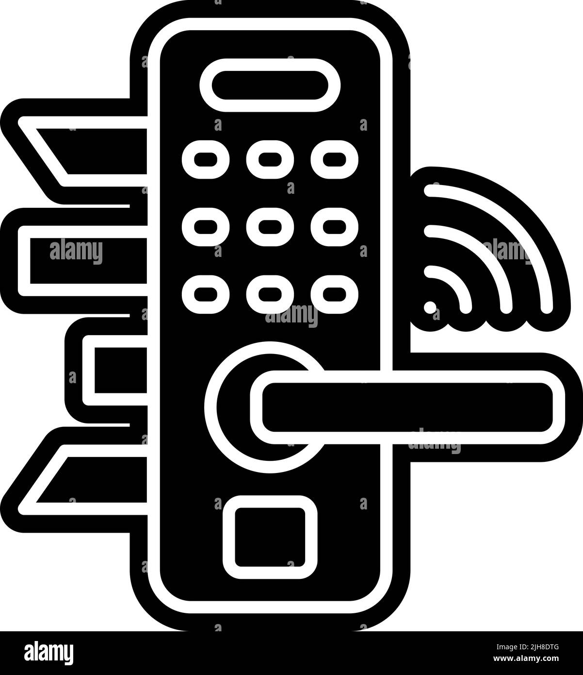 Smart home door Black and White Stock Photos & Images - Alamy