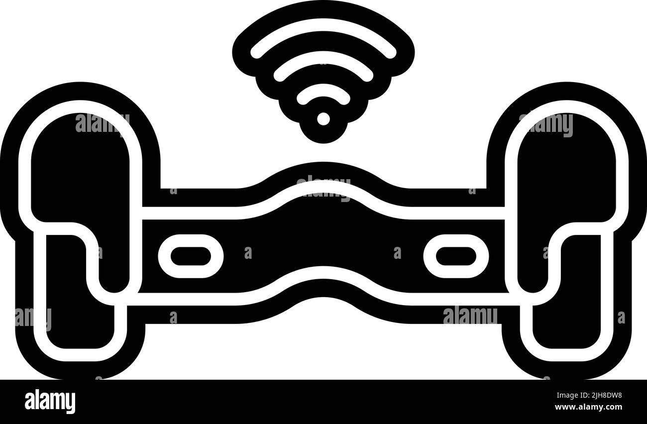 Hoverboard in street Stock Vector Images - Alamy