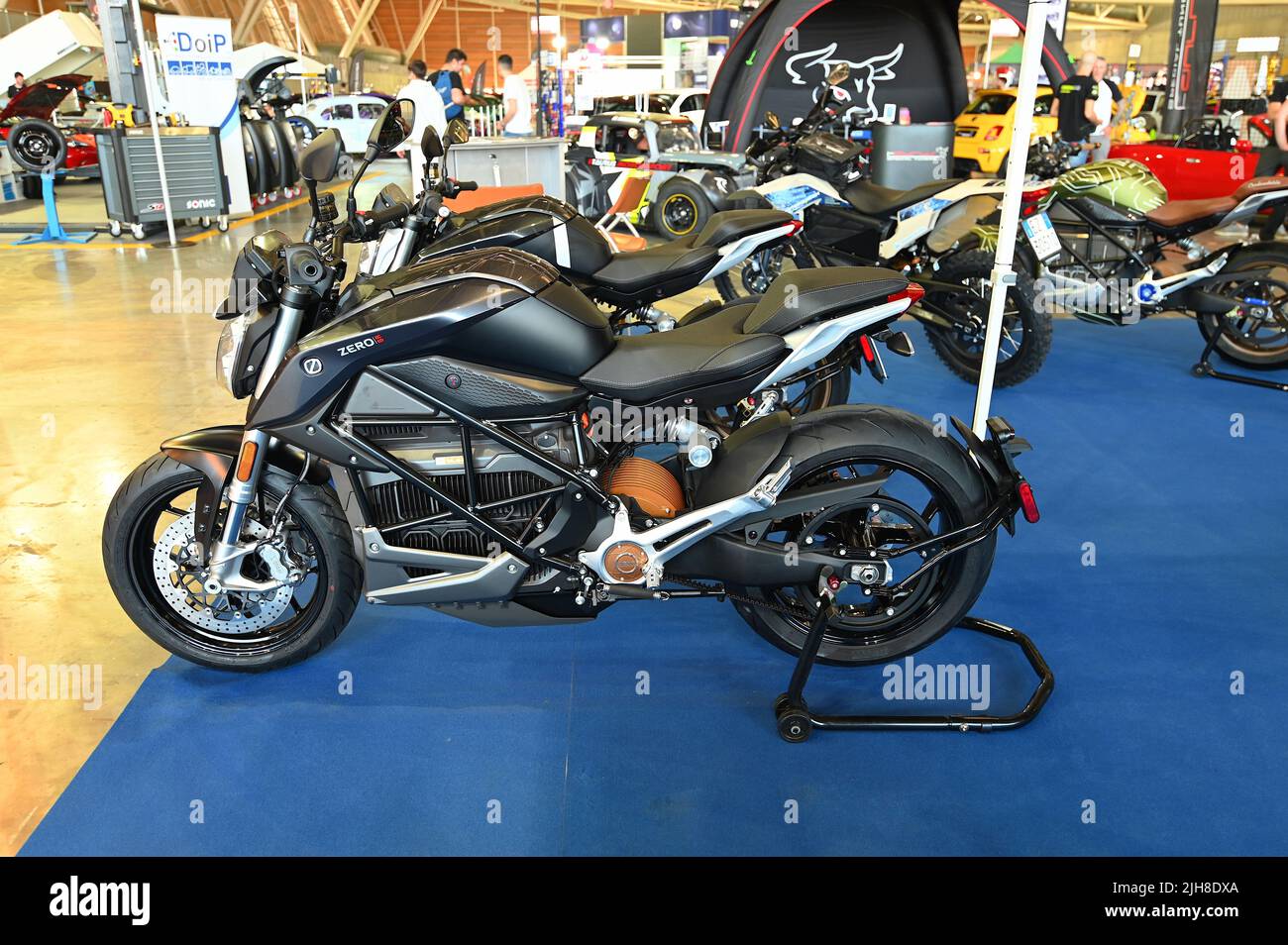 The Zero Motorcycles full electric powered luxury model on display at ...