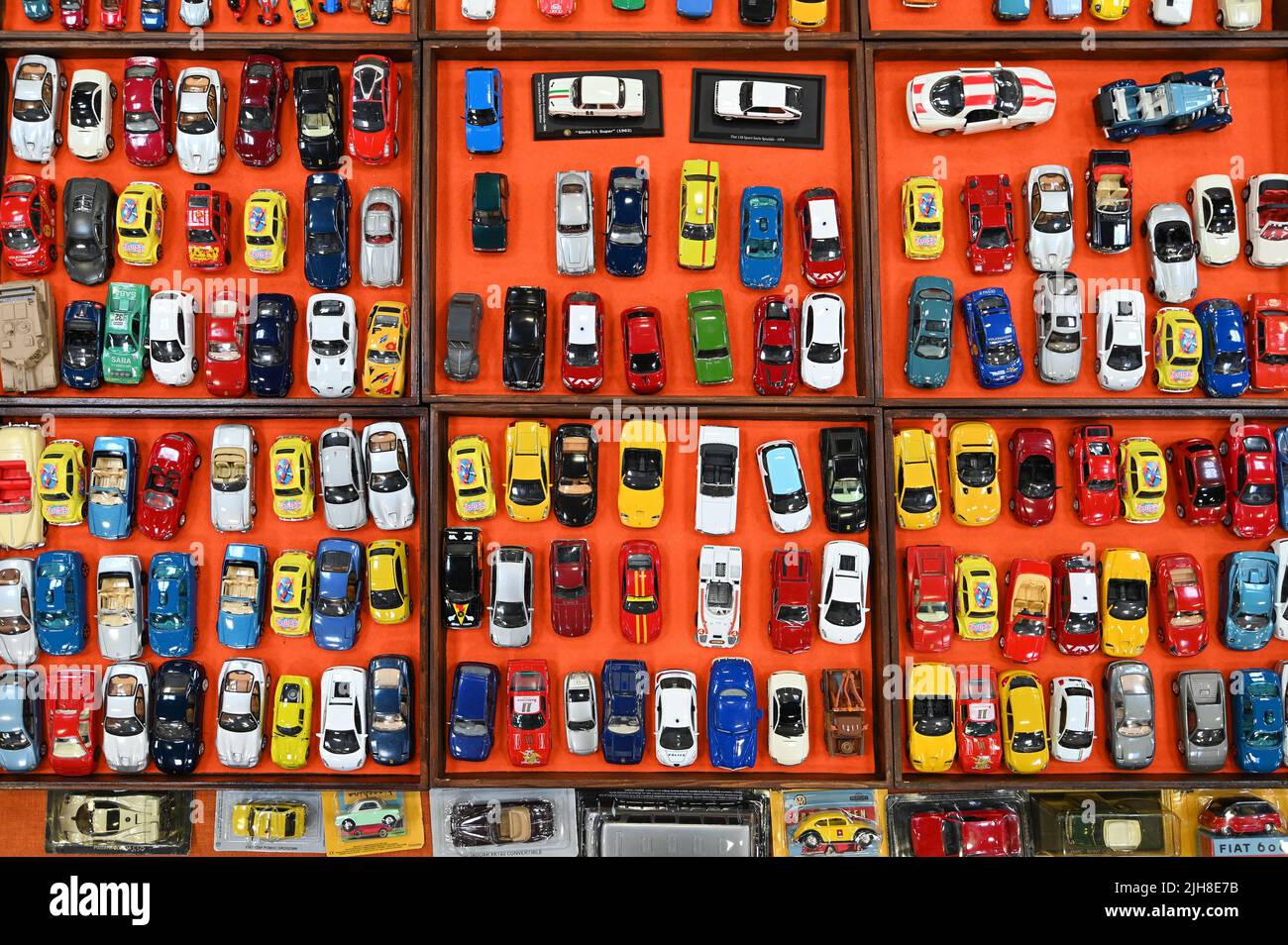 Vintage toy cars seller booth for collectors and enthusiasts Stock ...