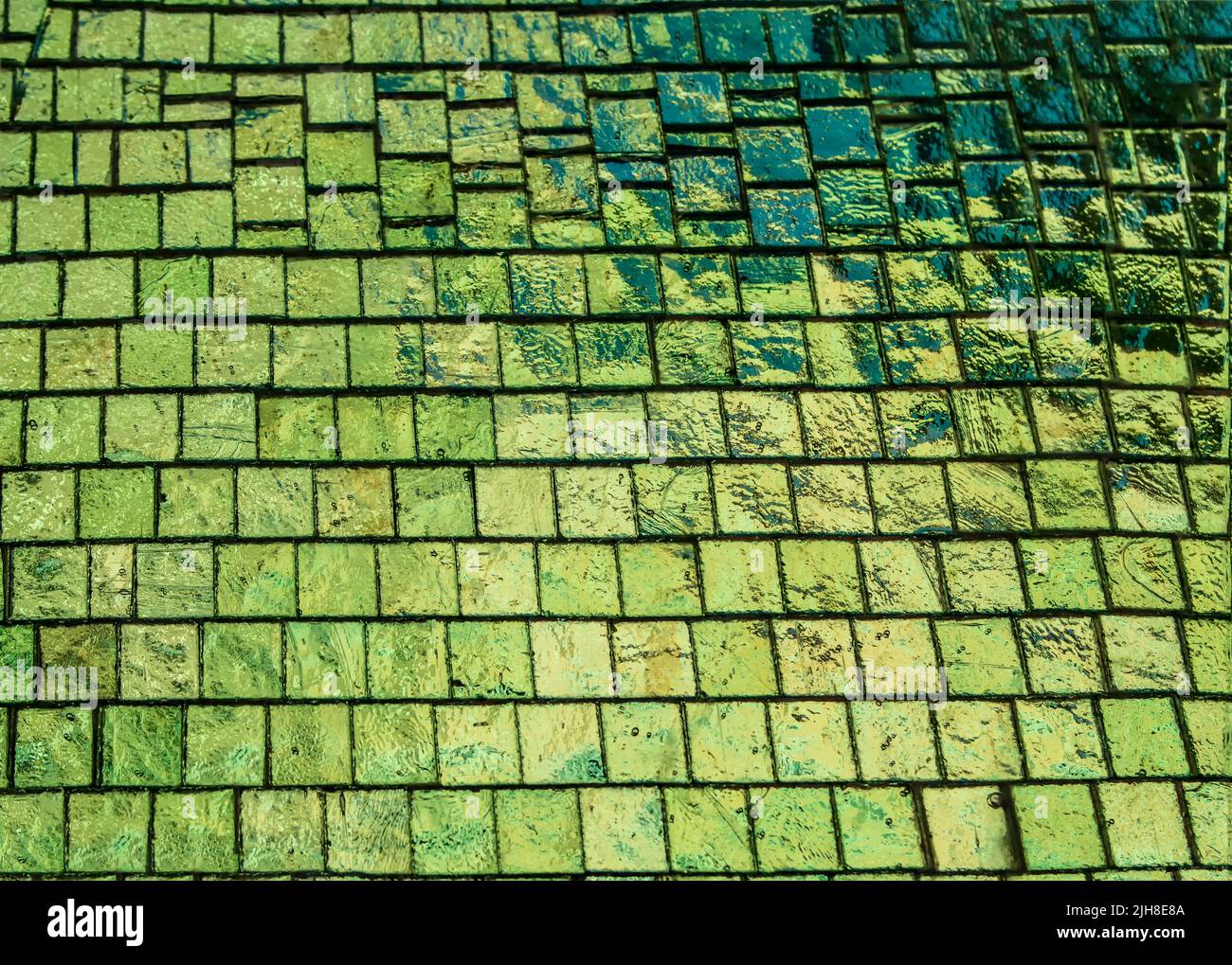 Golden and green background with checkered pattern Stock Photo - Alamy