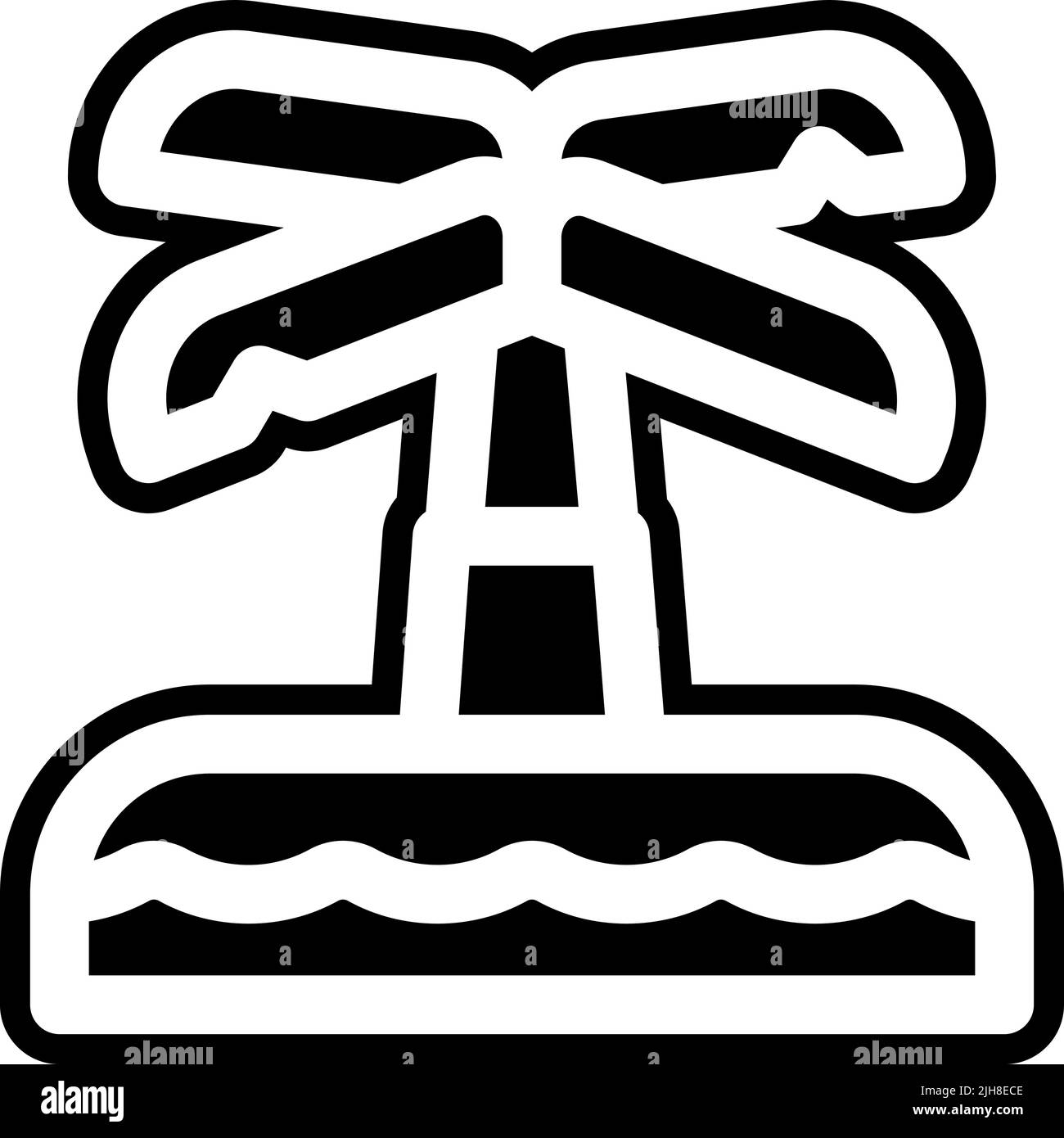 Miami palm island Black and White Stock Photos & Images - Alamy