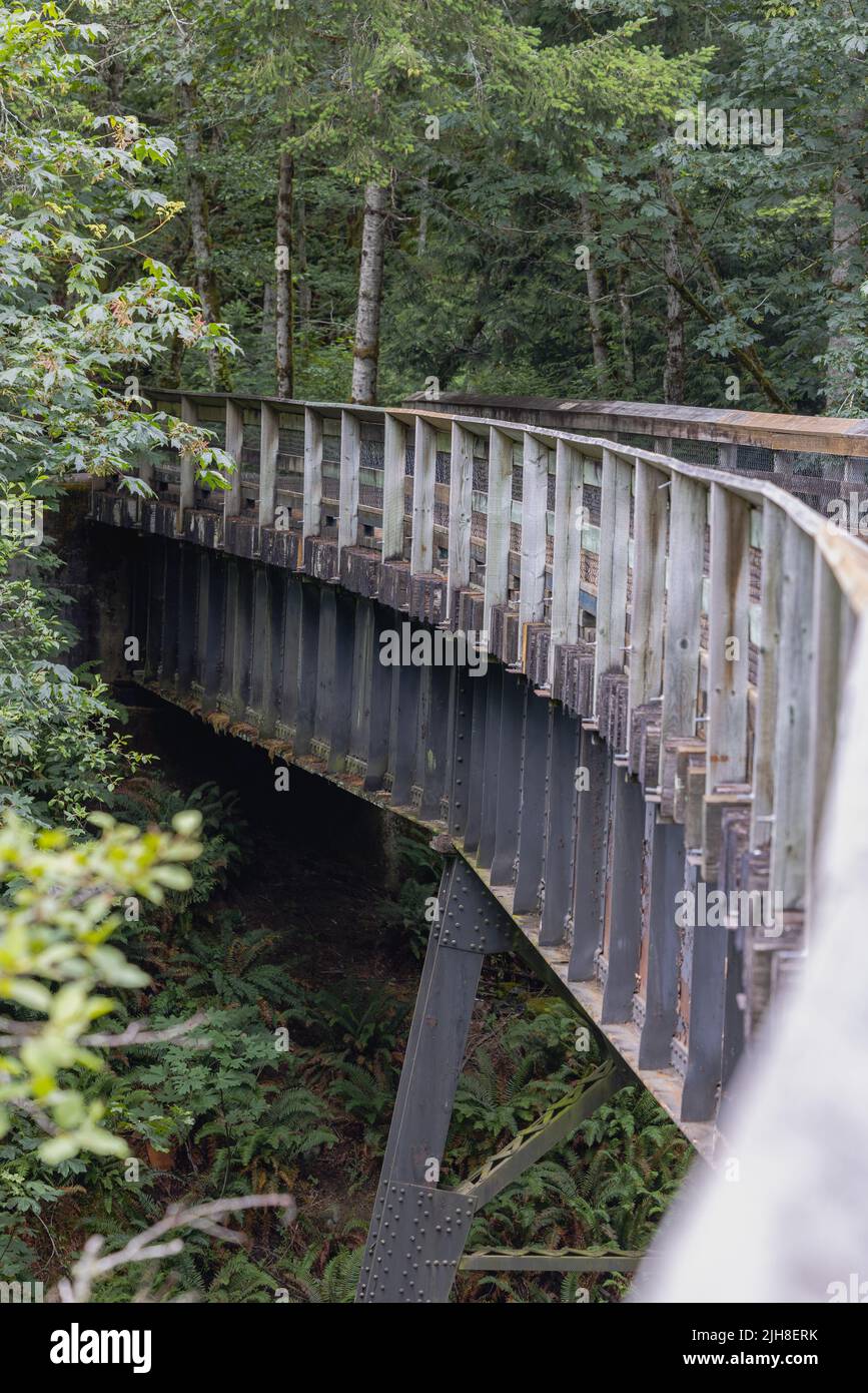 A bridge in Galloping Goose Trail, Canada Stock Photo - Alamy
