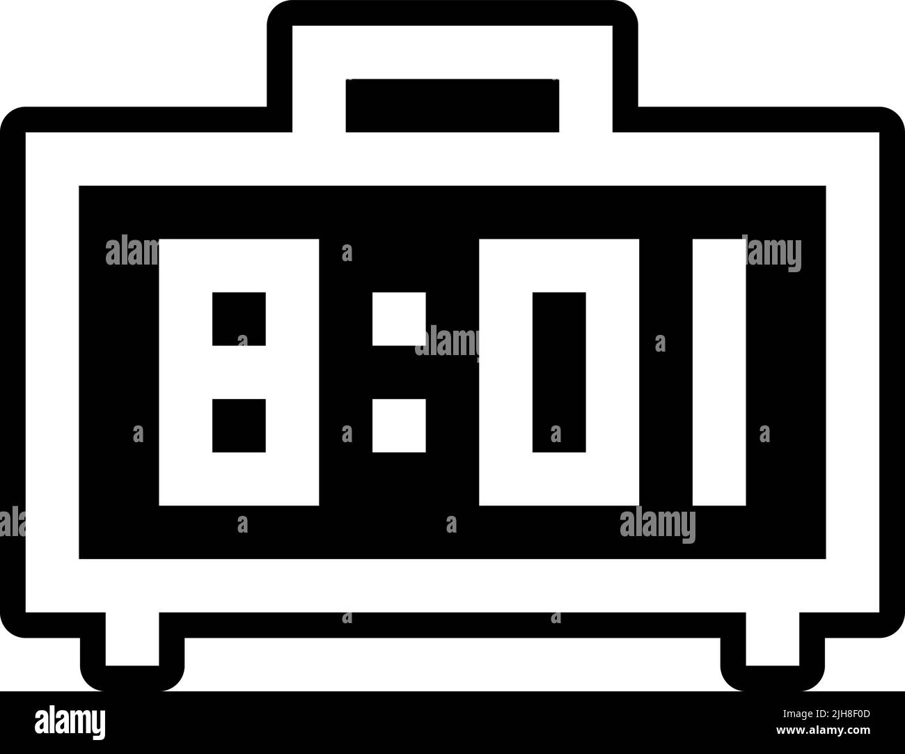 Time management set two digital clock icon Stock Vector Image & Art - Alamy