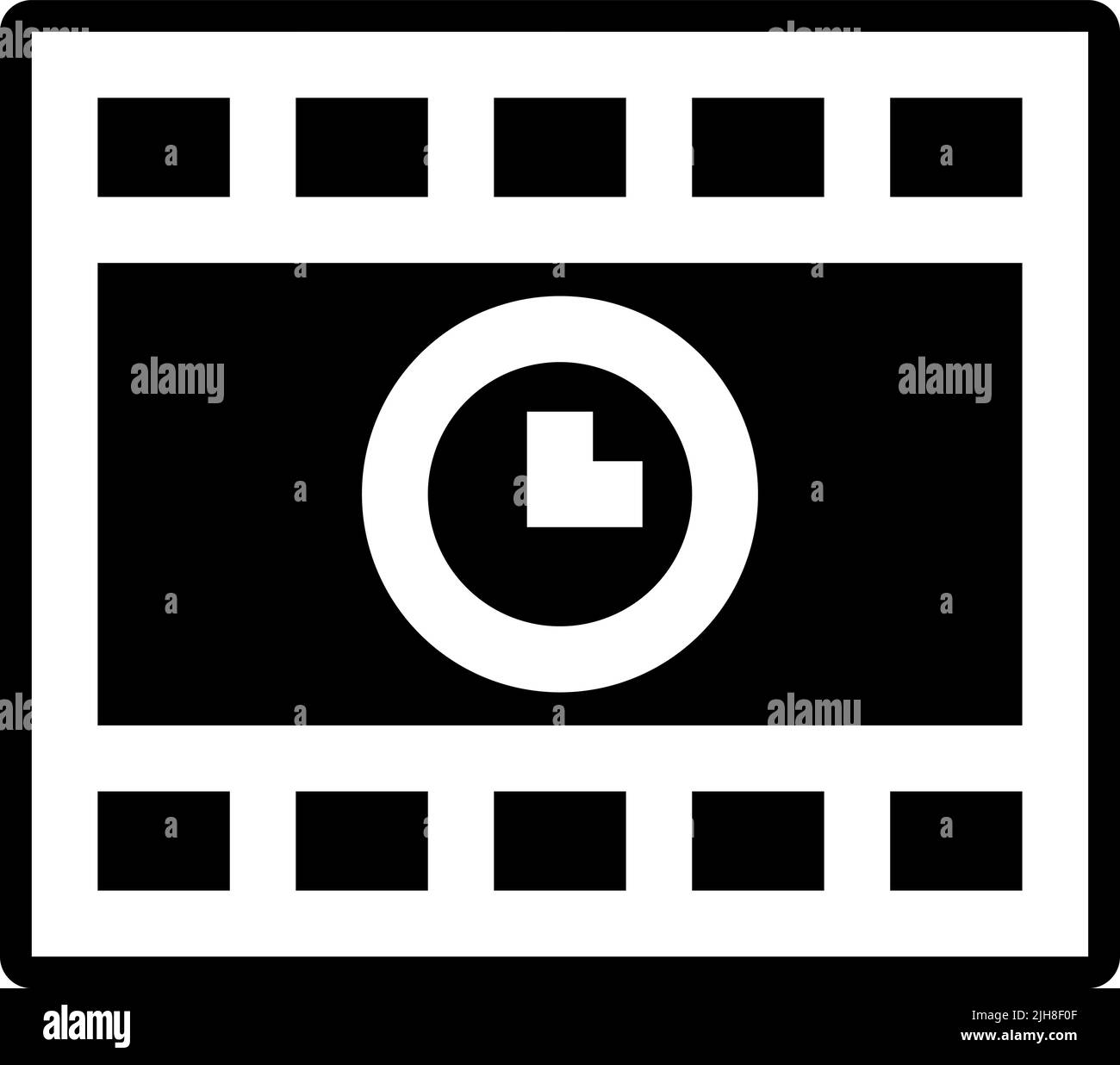 Time management set two film icon Stock Vector Image & Art - Alamy