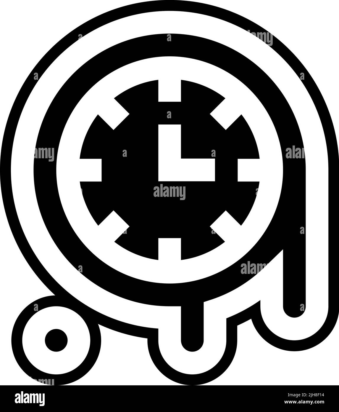 Time management set two melt icon Stock Vector Image & Art - Alamy