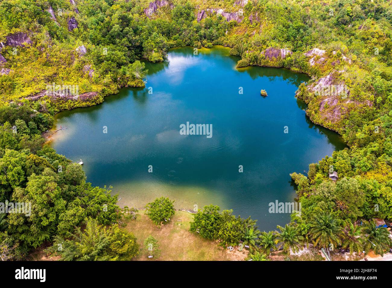 Aerial view of Ranong Canyon Park in Hat Som Paen, Thailand Stock Photo ...
