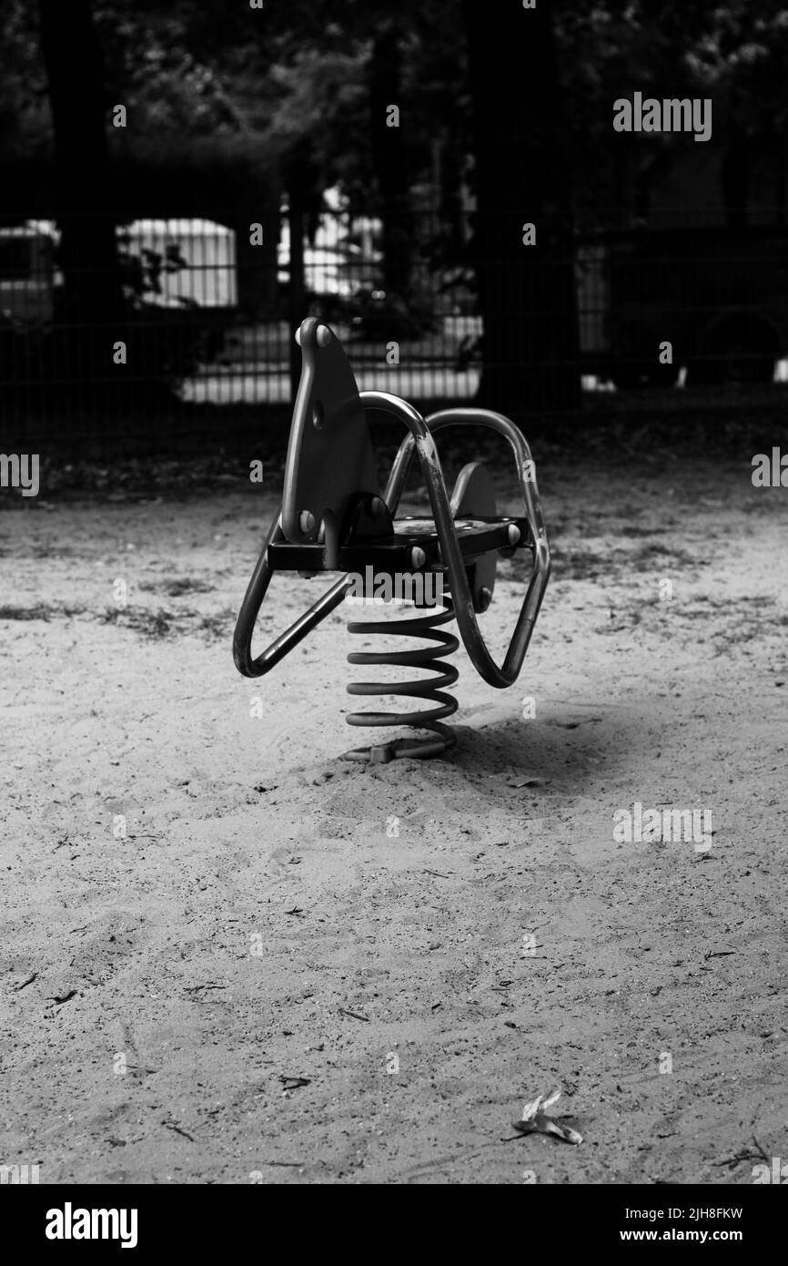 Vintage playground equipment hi-res stock photography and images - Alamy