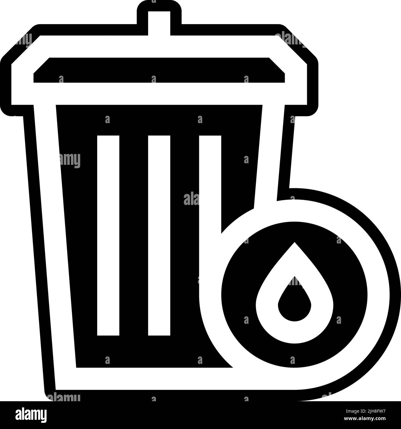 Leaking water tank Stock Vector Images - Alamy