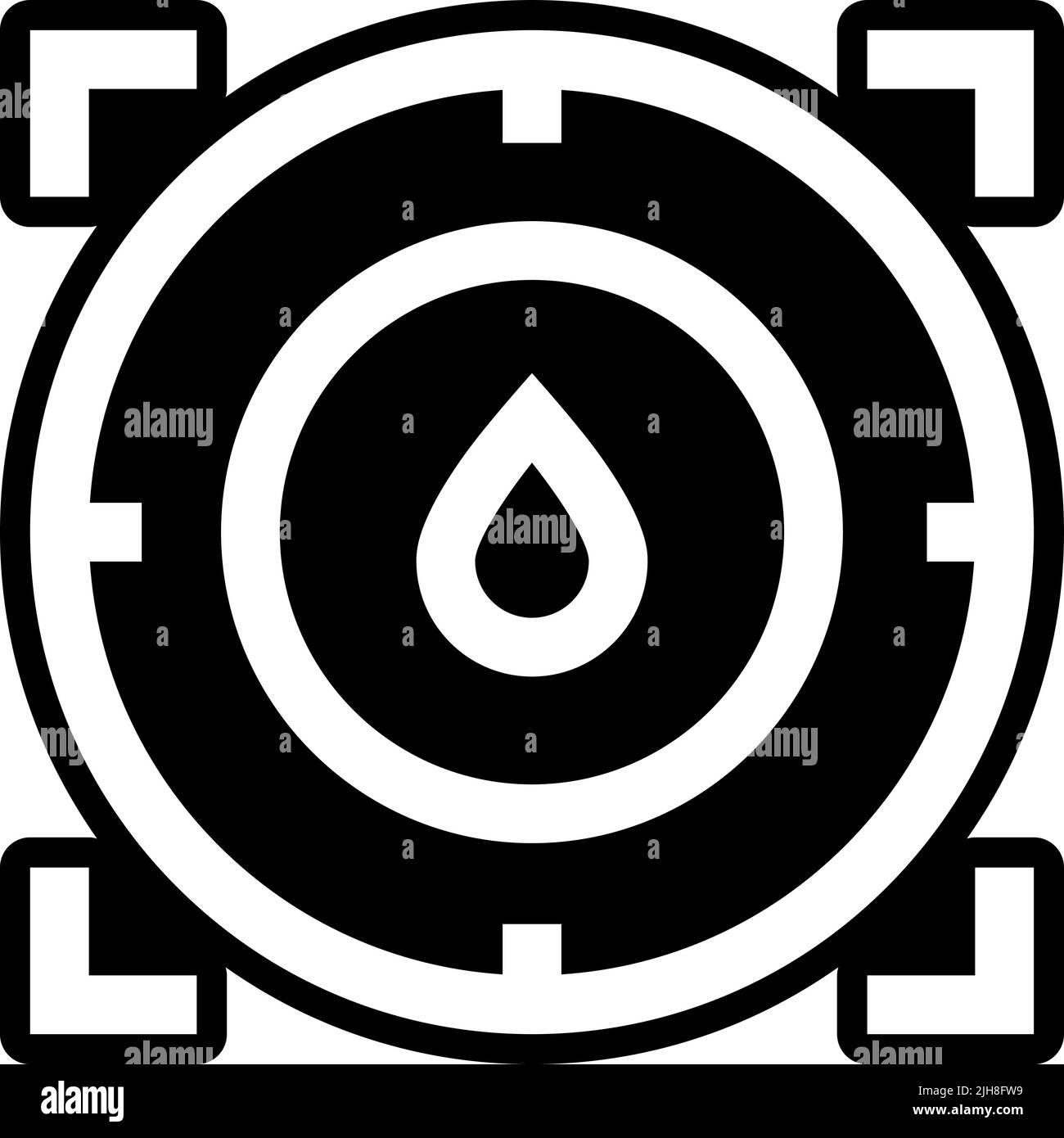 Water target icon Stock Vector Image & Art - Alamy
