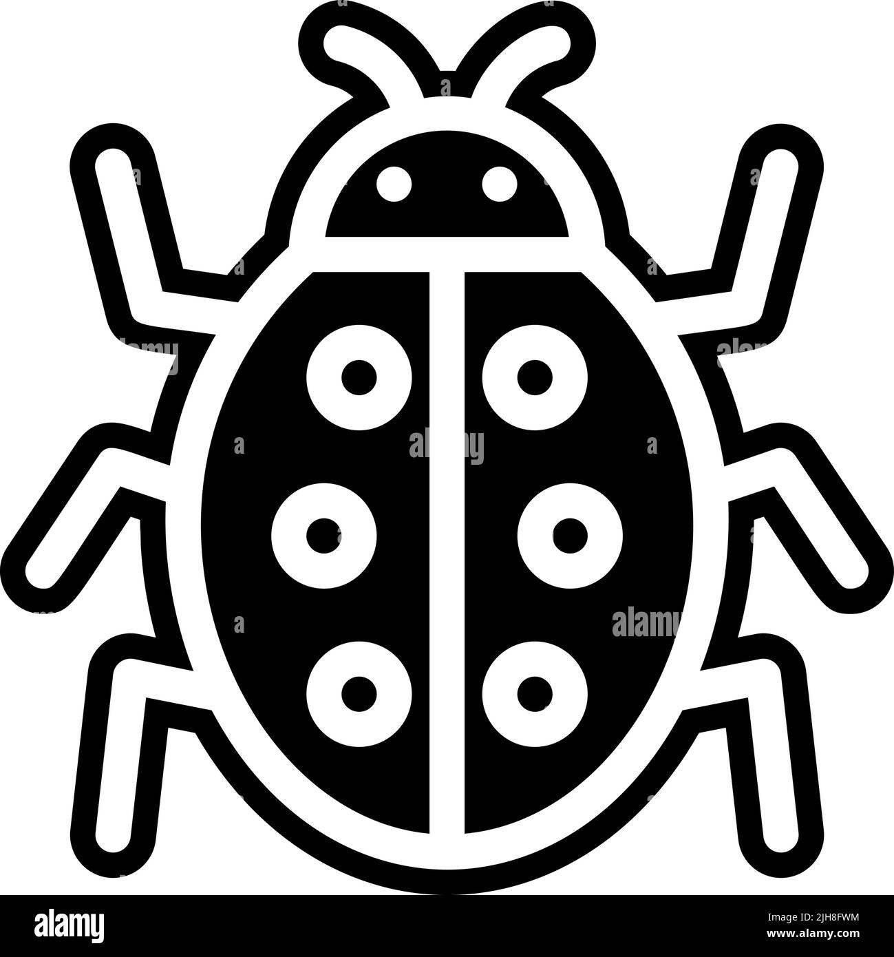 Spring ladybug icon Stock Vector Image & Art - Alamy